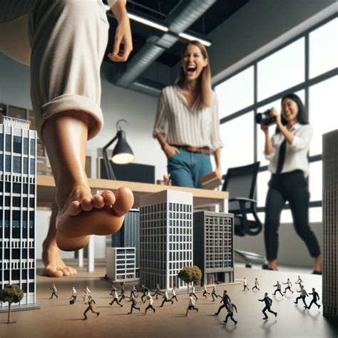 Giantess Office 12 Ai By Llkmn On Deviantart