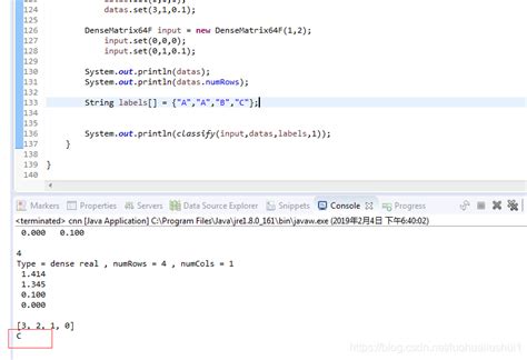 用java实现k 近邻算法分类器 densematrix64f a csdn博客