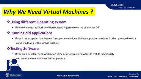 virtual machines virtual box pptx operating systems computer