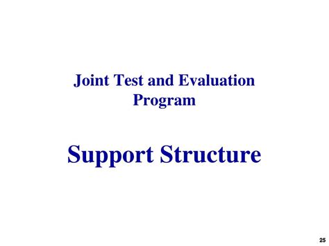 Ppt Joint Test And Evaluation Program Jtande Powerpoint Presentation Id 6598632