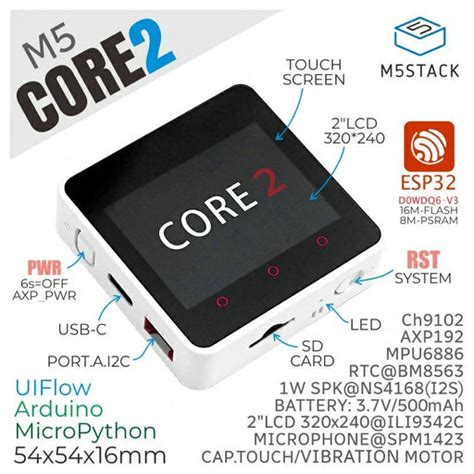 M5stack Cores3 Esp32s3 Iot開発キット — スイッチサイエンス