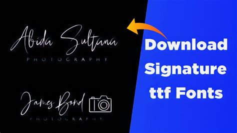 Signature Font Pack Download Photography Signature Fonts Download