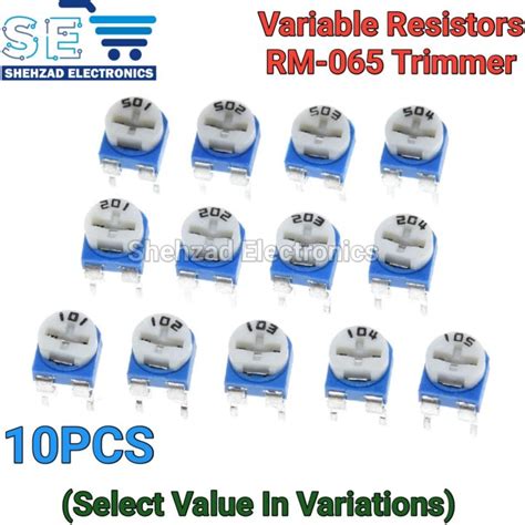 10pcs Variable Resistor Trimpot Trimmer Potentiometer Darazpk