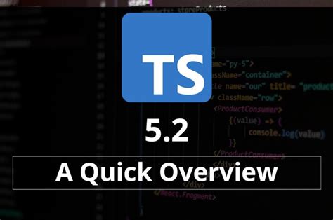 Marius Bongarts On Linkedin Whats New In Typescript 52 A Quick Overview