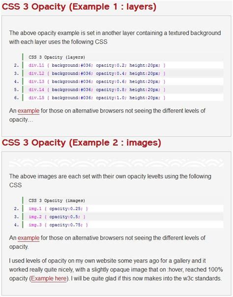 Css Color Rgba Opacity
