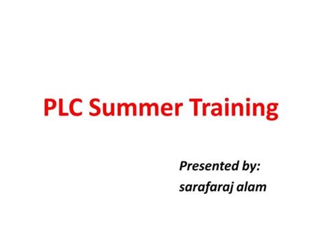 Input Output Devices For Plc Ppt