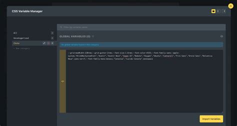 how to import a utility class framework example of chota advanced themer