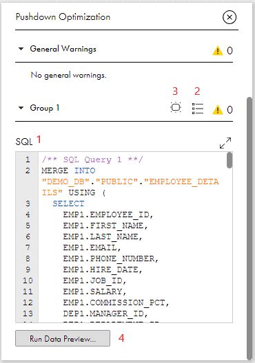Pushdown Optimization Preview In Informatica Cloud Iics Thinketl