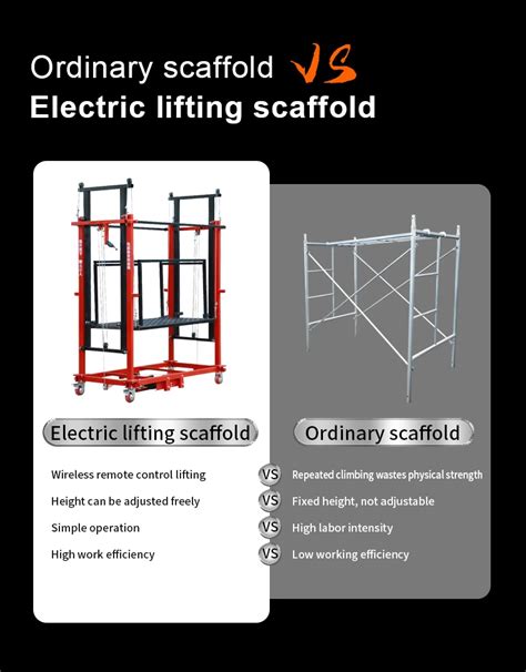 Mobile Scaffolding Lifted Electric Scaffolding Remote Control