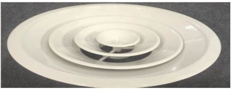 Aluminium Color Coated Round Ceiling Diffuser For Hvac Shape Circular Round At ₹ 1000 Sq Ft