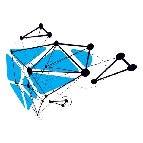 Premium Vector Tech Abstract Shape Vector Polygonal Figure