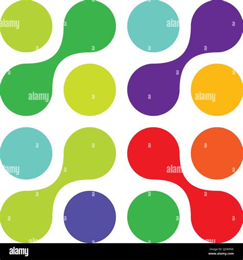 Metaball Connected Dots Circles Pattern Texture Element Stock