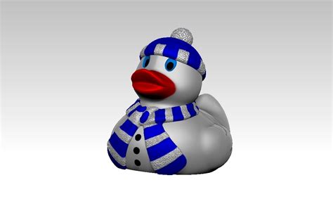 Stl File Rubber Duck Snowman Kachur Stl 🦆・3d Printing Idea To Download・cults