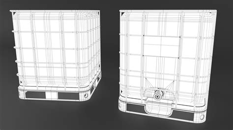 Ibc Tank Container 3d Model 10 Fbx Obj Ma Free3d