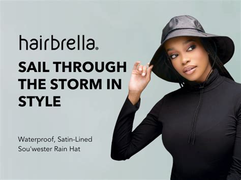 Satin Lined Waterproof Souwester Rain Hat