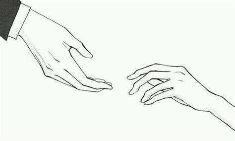 手 动漫 黑白 堆糖，美图壁纸兴趣社区