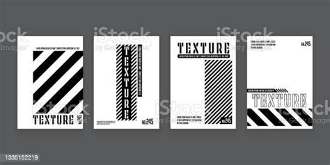 벡터는 전단지 포스터 책 표지 또는 잡지에 대한 현대적인 흑백 템플릿을 설정합니다 배너 배경 디자인 요소입니다 Flyposting에 대한 스톡 벡터 아트 및 기타 이미지