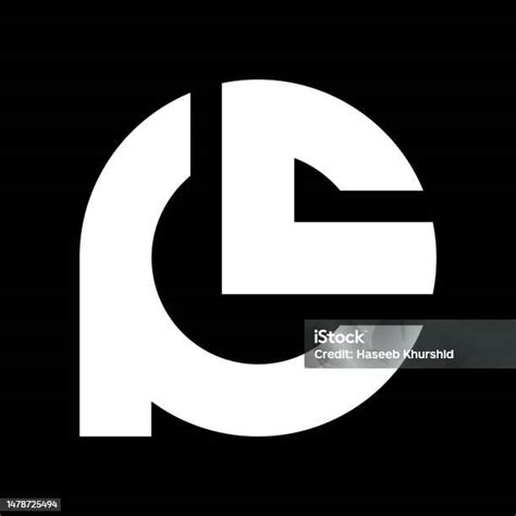 최소한의 Cp 로고 고급 배경에 Pc 편지의 아이콘입니다 Cp 모노그램 이니셜을 기반으로 한 로고 아이디어 전문적인 다양한 문자 기호와 배경에 Pc 로고 0명에 대한 스톡