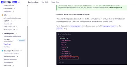 Strapi Typescript Intellisense For Content Types Questions And