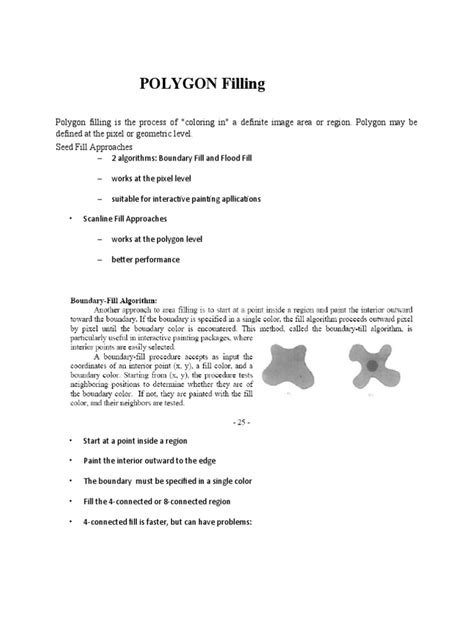 Polygon Filling Pdf Discrete Mathematics Graphics