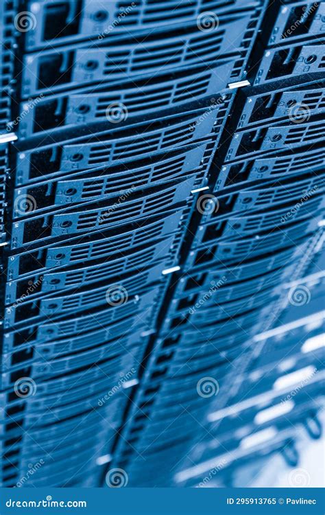Cluster Of Data Storage Hard Drives Inside Server Room Stock Image Image Of Cloud Drive