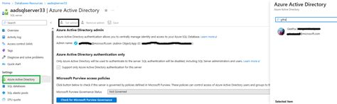 Problem Creating Sql Database With Azure Active Directory Microsoft Qanda