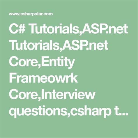 C Tutorials Tutorials Coreentity Frameowrk Core