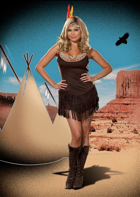 Plus Size Pocahottie Indian Princess Costume 3x 4x Ebay
