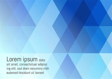 블루 기하학적 추상 벡터 배경 프리미엄 벡터