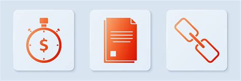 파일 문서를 설정 시간은 돈과 체인 링크입니다 흰색 정사각형 버튼 벡터 건강 검진에 대한 스톡 벡터 아트 및 기타 이미지 건강 검진 건강관리와 의술 경영자 Istock