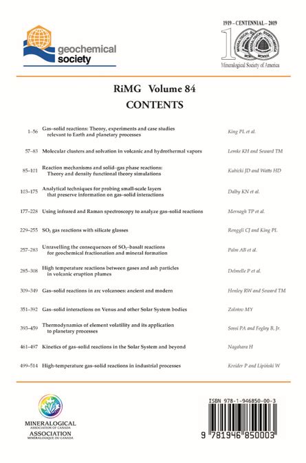 Volume 84 High Temperature Gassolid Reactions In Earth And Planetary Processes Msa
