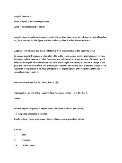 Angular Frequency Pdf