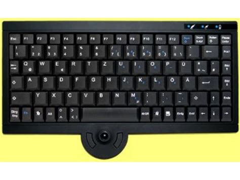 KBC RF Mini Wireless Keyboard With Built In Mini Trackball Black Data Sheet