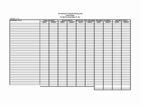 4 Column Ledger Printable Printable Templates