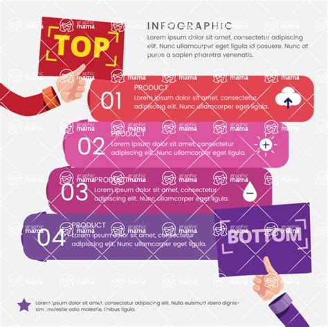 Top Bottom Comparison Infographic Template Infographic Template