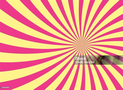 Sunlight Retro Faded Background Pink And Yellow Color Burst Background