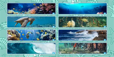 Ocean Small World Background Pack Teacher Made Twinkl