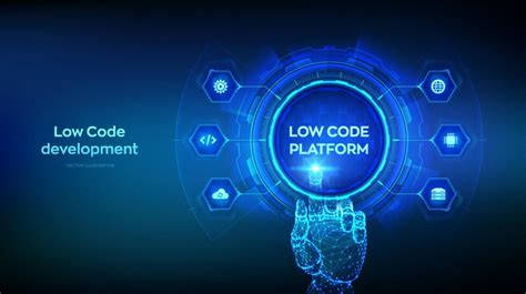 Premium Vector Low Code Platform And No Code Development Technology Concept Lcdp And Ncdp