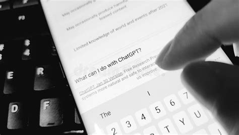 A Person Typing What Can I Do With Chatgpt Editorial Photo Image Of