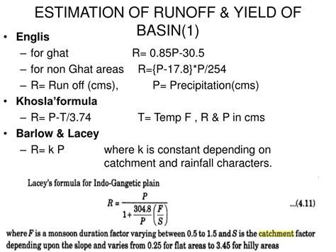 Ppt Estimation Of Runoff Powerpoint Presentation Free Download Id5452639