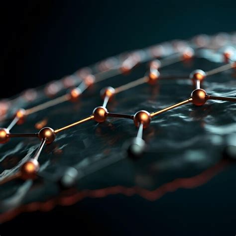 Graphene Molecular Model Hexagonal Lattice Premium Ai Generated Image