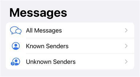 Filtered Messages A Secret Inbox For Unknown Senders TapSmart