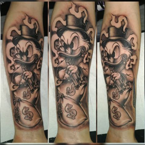 Scrooge Mcduck Tattoo Flash