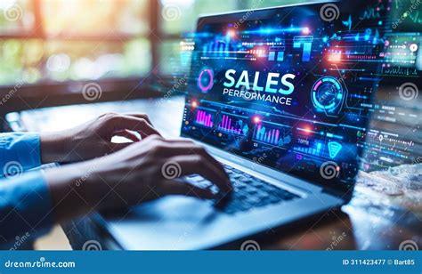 Sales Performance Linear Icons Set Quotas Metrics Conversions Targets Pipeline Revenue