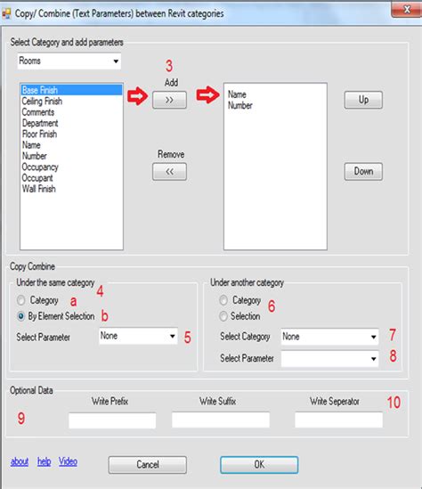 Revit Add Ons Copycombine Text Parameters