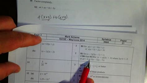 Using The Cambridge Igcse Mark Scheme On A Paper 2 Youtube
