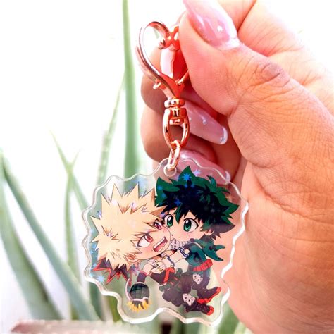 Bnha Bakudeku Acrylic Keychain Etsy