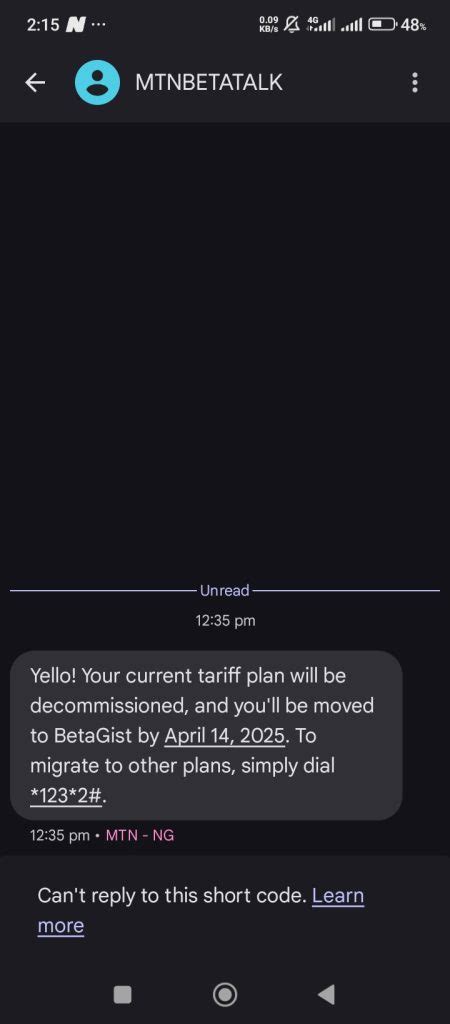 MTN Sends Message On Discontinued Popular Tariff Plan Green White Green Gwg Ng
