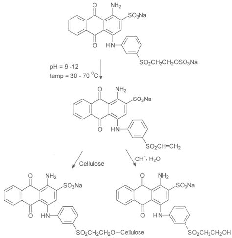 Reactive Dye Undergoing Hydrolysis Ref 27 Download Scientific Diagram