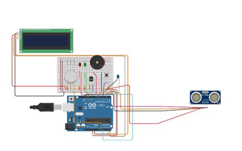 Circuit Design Automated Security System By Aarshia Tinkercad